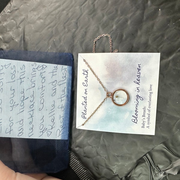 Baby’s Breath Miscarriage Gift, Multiple Miscarriages, Grieving Mom ...