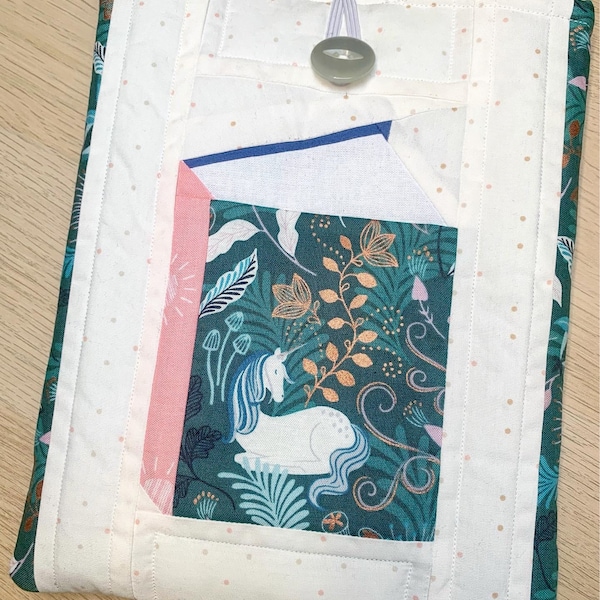 Patchwork Book Sleeve Sewing Pattern (PDF Pattern) - Etsy