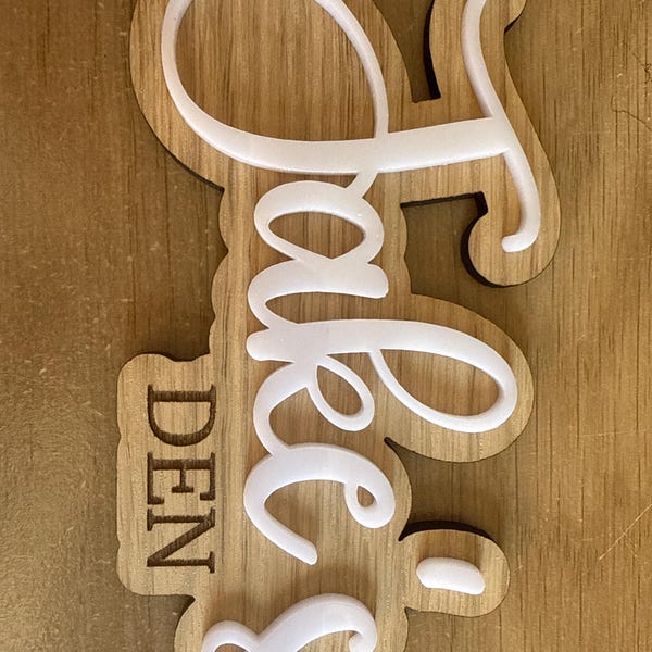 Personalised Siblings Name Bedroom Sign With 2 Colours, Door Plaque for ...