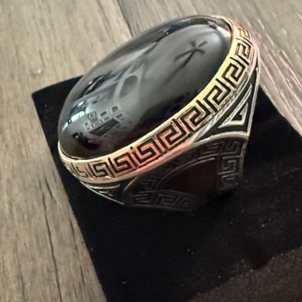 Men Silver Solomon Signet Ring, Prayer Box Secret Ring, King Solomon ...