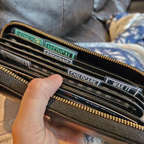 Wallet Cash Envelope Budget Wallet Envelopes Cash Wallet Tabbed Cash ...