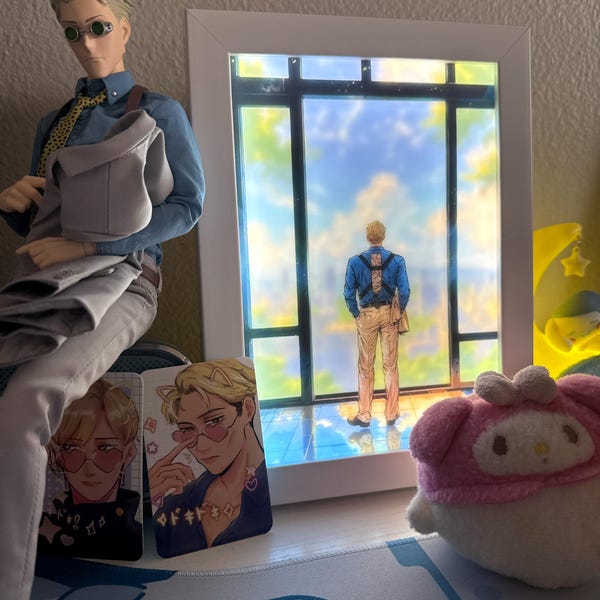 Gyomei LED Frame, Demon Slayer LED Frame Painting, Art Frame Light ...