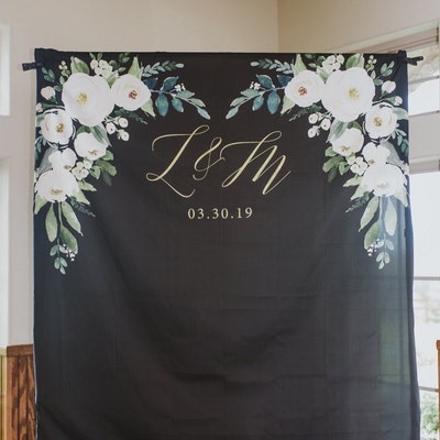 Custom Backdrop, Quote Backdrop, Wedding Vow Backdrop, Calligraphy ...