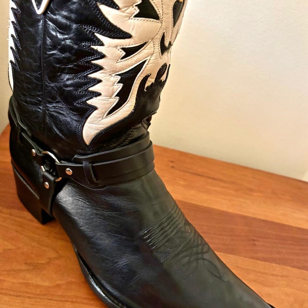Concho Boot Straps, Cowboy Boots Harness, Leather Bootstraps Conchos ...