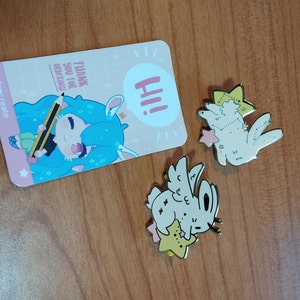 Cosmic Rabbits Star Jumper enamel Pin - Etsy