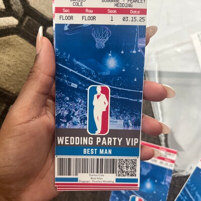 Groomsmen Proposal Ticket Football, Personalized NFL Groomsmen Gift ...