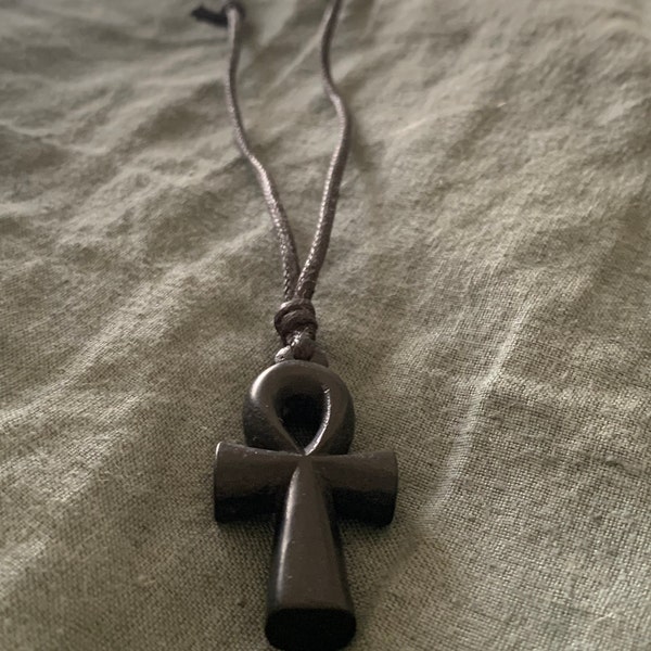 Ankh Pendant | Carved Ankh Necklace | Hand Carved Natural Stone Unisex ...