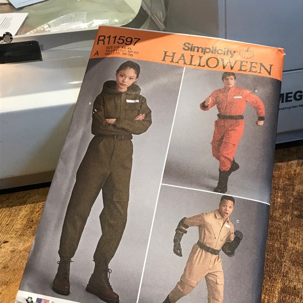 Simplicity Pattern 8722-misses', Men's, and Teens' Flight Suit-hal ...