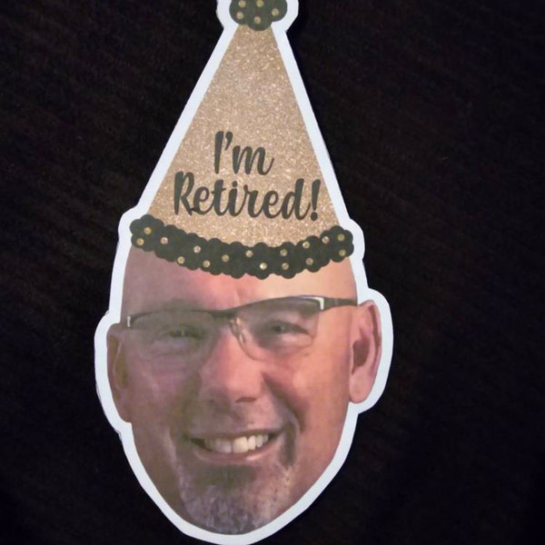 Custom Face Retirement Photo Banner - Happy Retirement I'm Retired ...