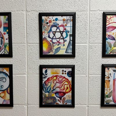 Science Gallery Wall Set, Classroom Decor, High School Middle School ...