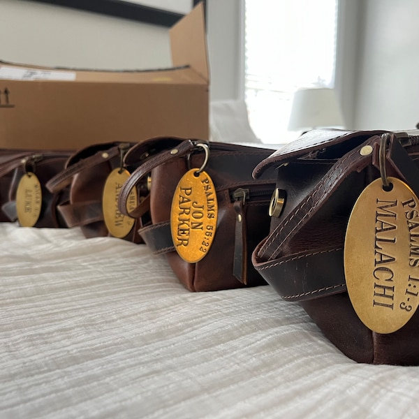 Custom Hand Stamped Hotel Room Key Tags - 3" X 1.5" Brass Oval Key ...