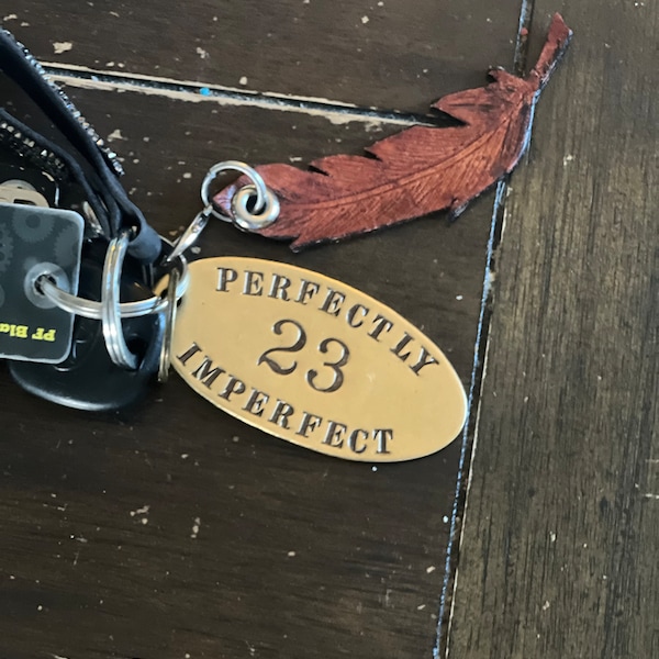 Custom Hand Stamped Hotel Room Key Tags - 3" X 1.5" Brass Oval Key ...