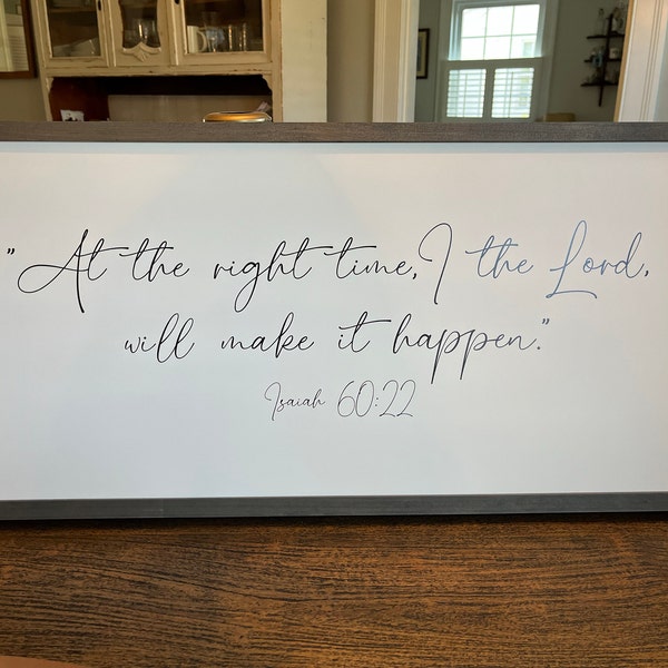 Custom Bible Verse Wall Art-custom Scripture-wood Framed Sign ...