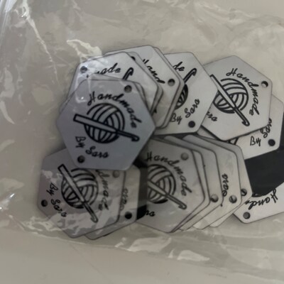 Personalized Craft Tags, Handmade Product Labels, Metalic Finish ...