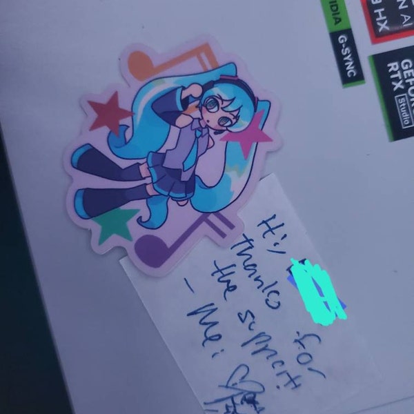 Hatsune Miku Inspired Vocaloid Matte Stickers - Etsy