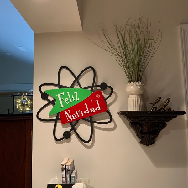 Vintage Christmas Sign | Atomic Mid Century Modern Holiday Decor ...