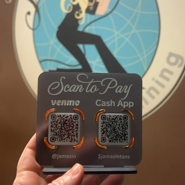 Business Sign, Scan to Pay Sign, QR Code Sign, Social Media Sign ...
