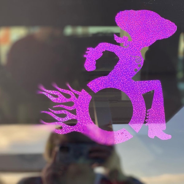 Fairy Wheelchair Decal Disability Sticker Car Truck Laptop Disabled ...