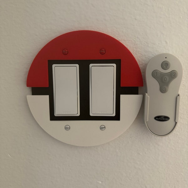 Pokemon Pokeball Light Switch Cover – Kids Room Decor, Gaming Nursery ...