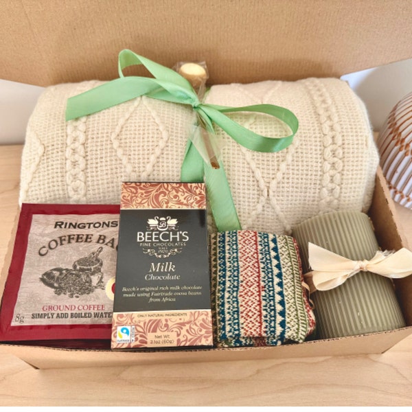 Hygge Comfort Gift Basket, Premium Gift Box for Men & Women With Cosy ...