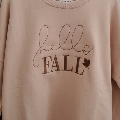 Hello Fall Machine Embroidery Design Fall Saying Embroidery Designs ...