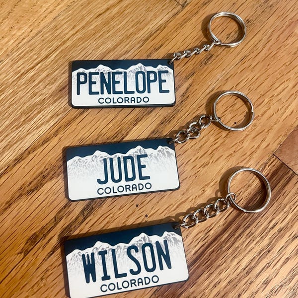 California License Plate Keychain - Personalized - Etsy