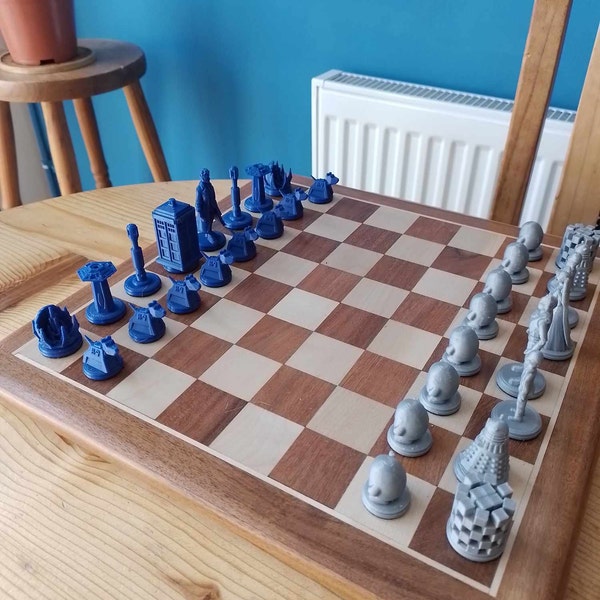 3D Printed Chess Set | Sealife Style - Etsy