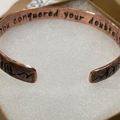 Custom Ogham Copper Cuff Bracelet, Personalized Ogham Bracelet, Irish ...