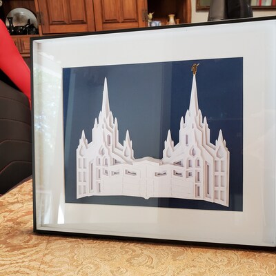 Seattle Temple SVG 3D Shadowbox Instant Download - Etsy.de