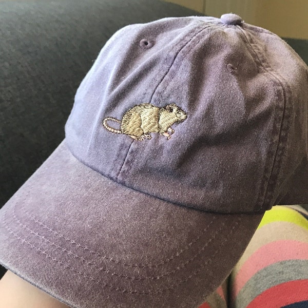 BROWN RAT RODENT Hat - Embroidered Men Women Wildlife Baseball Cap ...