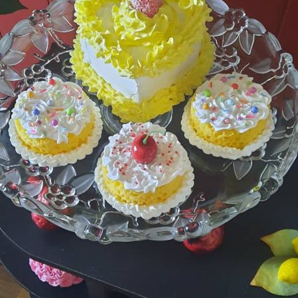 Faux Birthday Cake for Display Fake Bake Cake With Sprinkles - Etsy