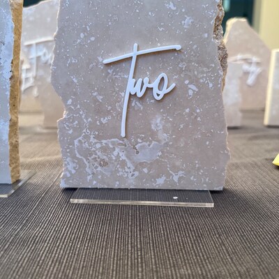 Stone Table Numbers - Etsy
