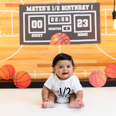 Basketball Baby Shower Ticket Invitation Basketball Themed Baby Shower ...