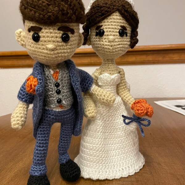 PATTERN Bride & Groom Amigurumi / Amigurumi Crochet Doll Pattern ...