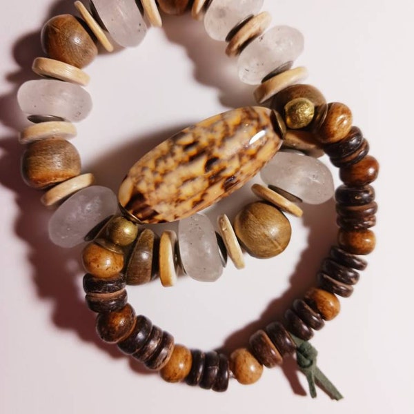 The Importance of Individuality Double Bracelet Pearl, Peruvian Opal ...