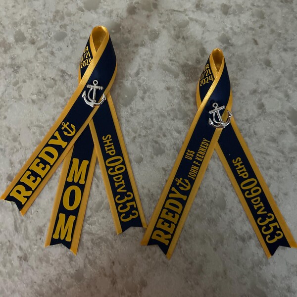 PIR Ribbon W/center & Sailor Keepsake Ribbon - Etsy