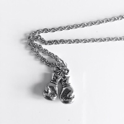 Boxing Gloves Necklace SMALL Boxing Necklace Boxing Gift Boxing Jewelry ...