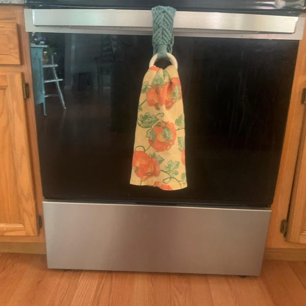 Kitchen Towel Holder ~ Macrame Towel Holder ~ Tea Towel Holder ~ Boho ...