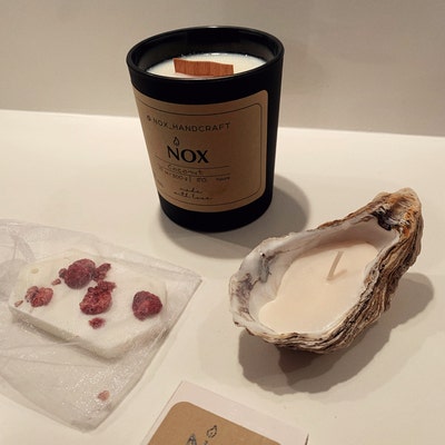 Set of Candles in Oyster Shells 10/20/30/40/50/100/200 PCS Seashell ...