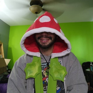 Red Mushroom Hood, Cropped Vest, Piranha Plant, Cosplay, Monster Plant ...