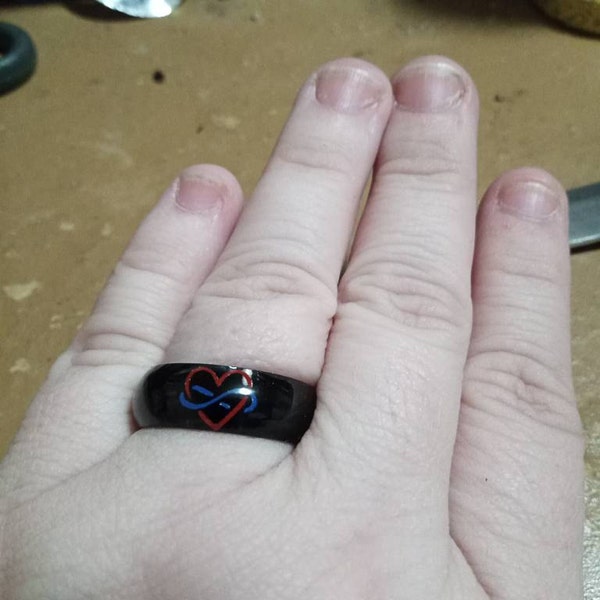 Stainless Steel Engraved LGBT Symbol Rings: Gay, Lesbian, Pansexual ...