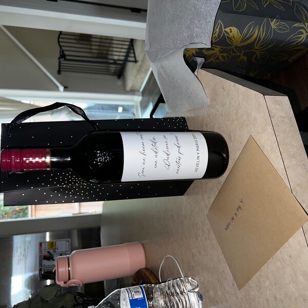 PRINTED Custom Wine Bottle Label, Personalized Wine Label, Your Image ...