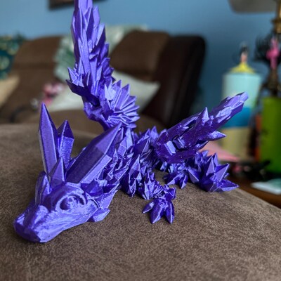 Punk Dragon Fidget Toy 3D Printed Articulated Dragon - Etsy