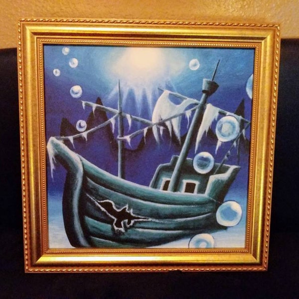 Jolly Roger Bay CANVAS PRINT (super Mario 64) Painting From Princess ...