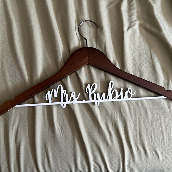 Name Custom Hanger, Wedding Dress Hanger,personalized Bridesmaid ...