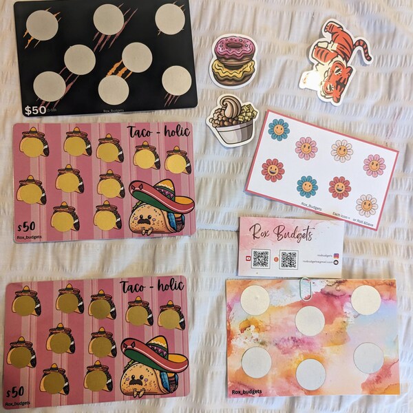 Taco Tuesday Scratch off Savings Challenge 4x6 Physical Item - Etsy