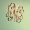 Large 24 Inch Unpainted 3 Letter Wooden Monogram - 24" Wooden Decor ...