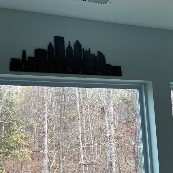 Cleveland Skyline Steel Sign, Cleveland Cityscape, Cleveland Metal Sign ...