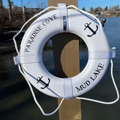 Custom Life Ring Custom Life Ring Custom Pool Decor Custom Boat Decor ...