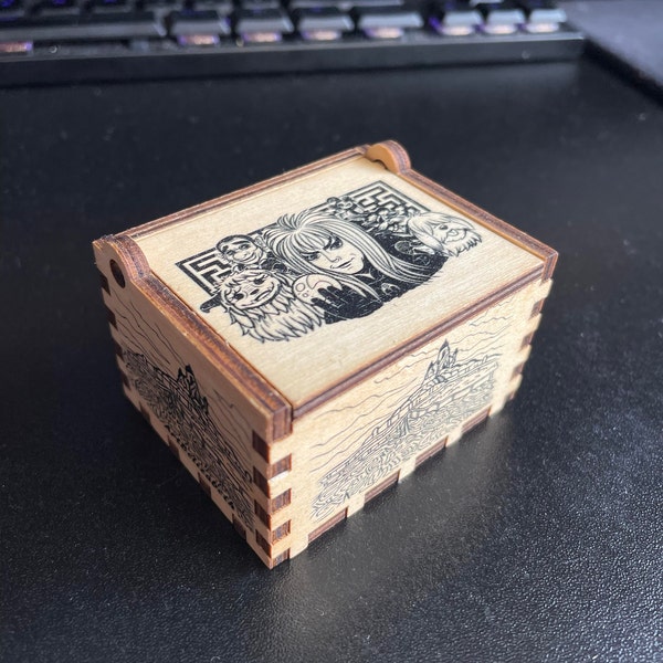 Labyrinth Music Box – Hand-cranked Music Box – Fantasy Music Box – Mini ...